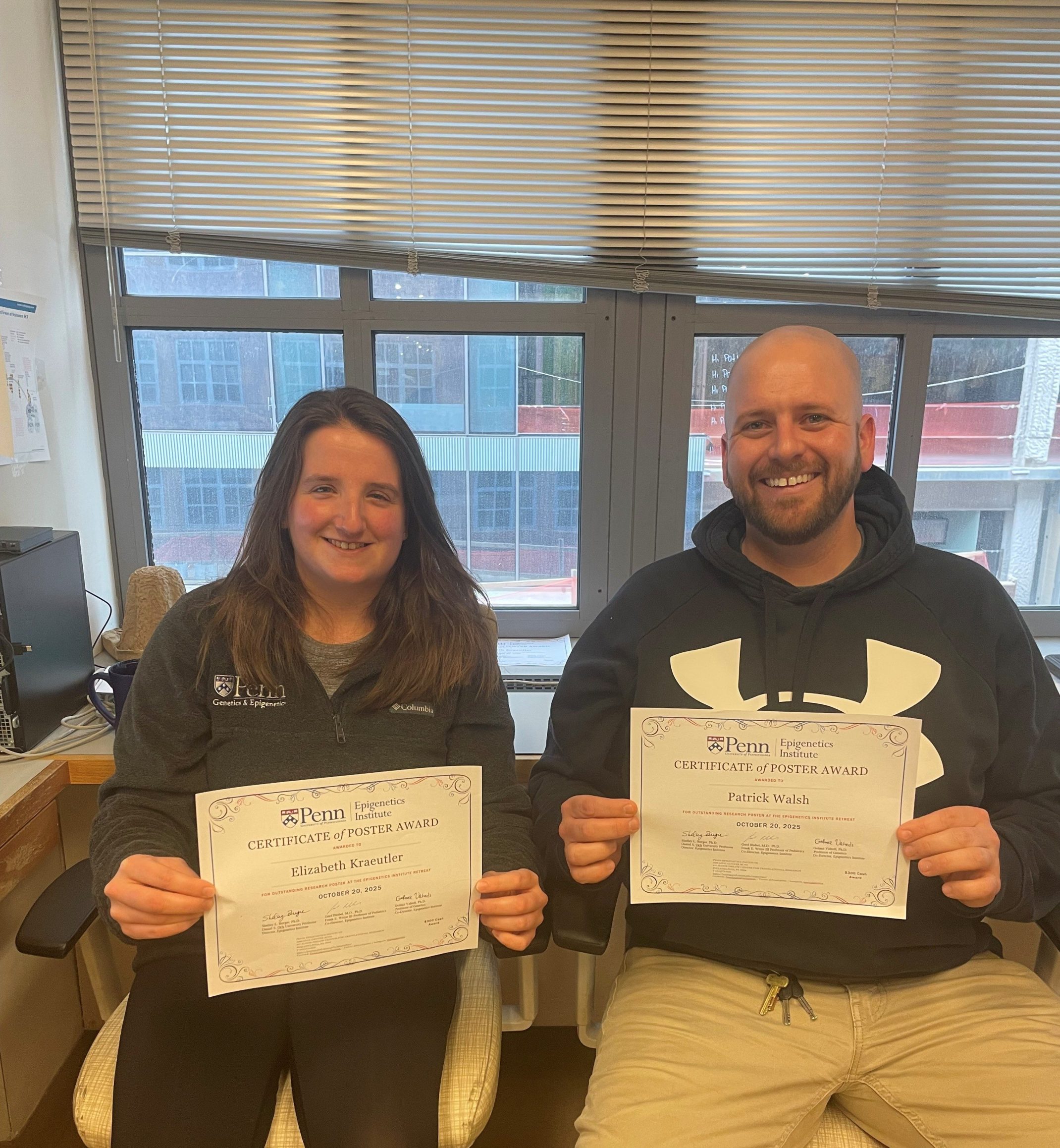 Congrats to Pat & Liz on winning best poster award at the 2025 Epigenetics retreat! – The Joyce ...